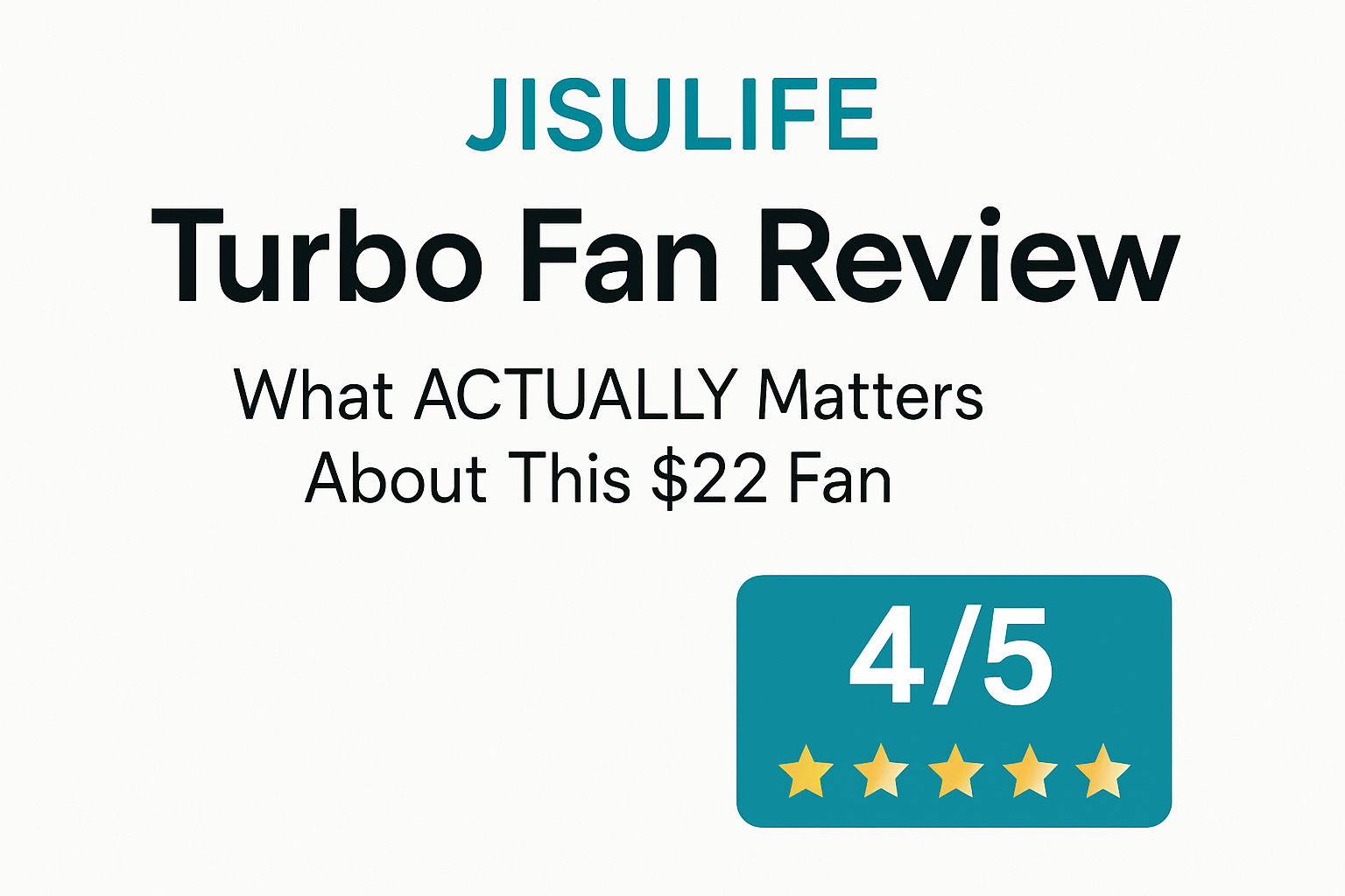 JISULIFE Handheld Portable Turbo Fan Review: What ACTUALLY Matters ...